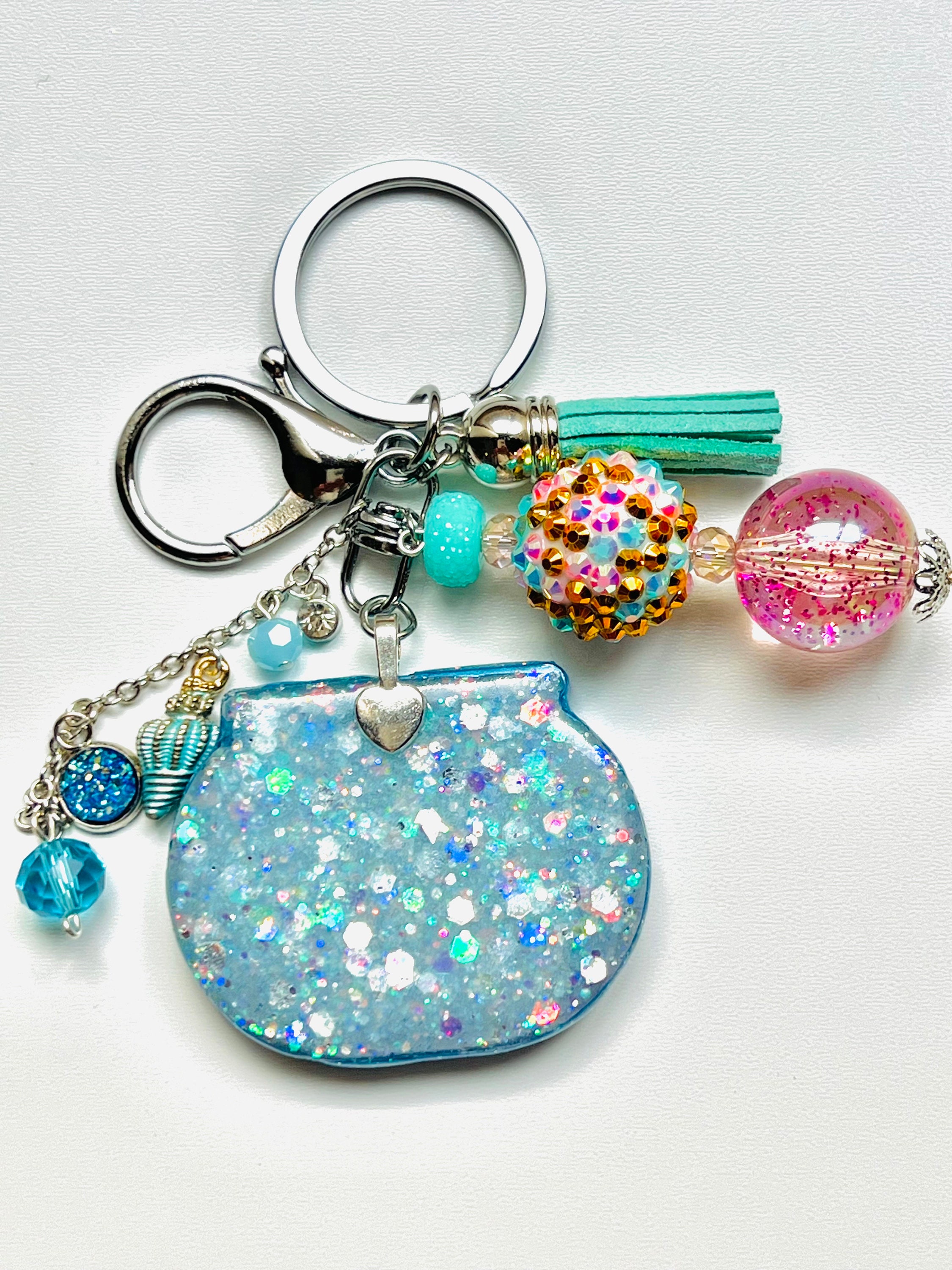 Fish Tank, Cute Fish, Keychain, Fish Tank Keychain, Glitter, Glitter ...