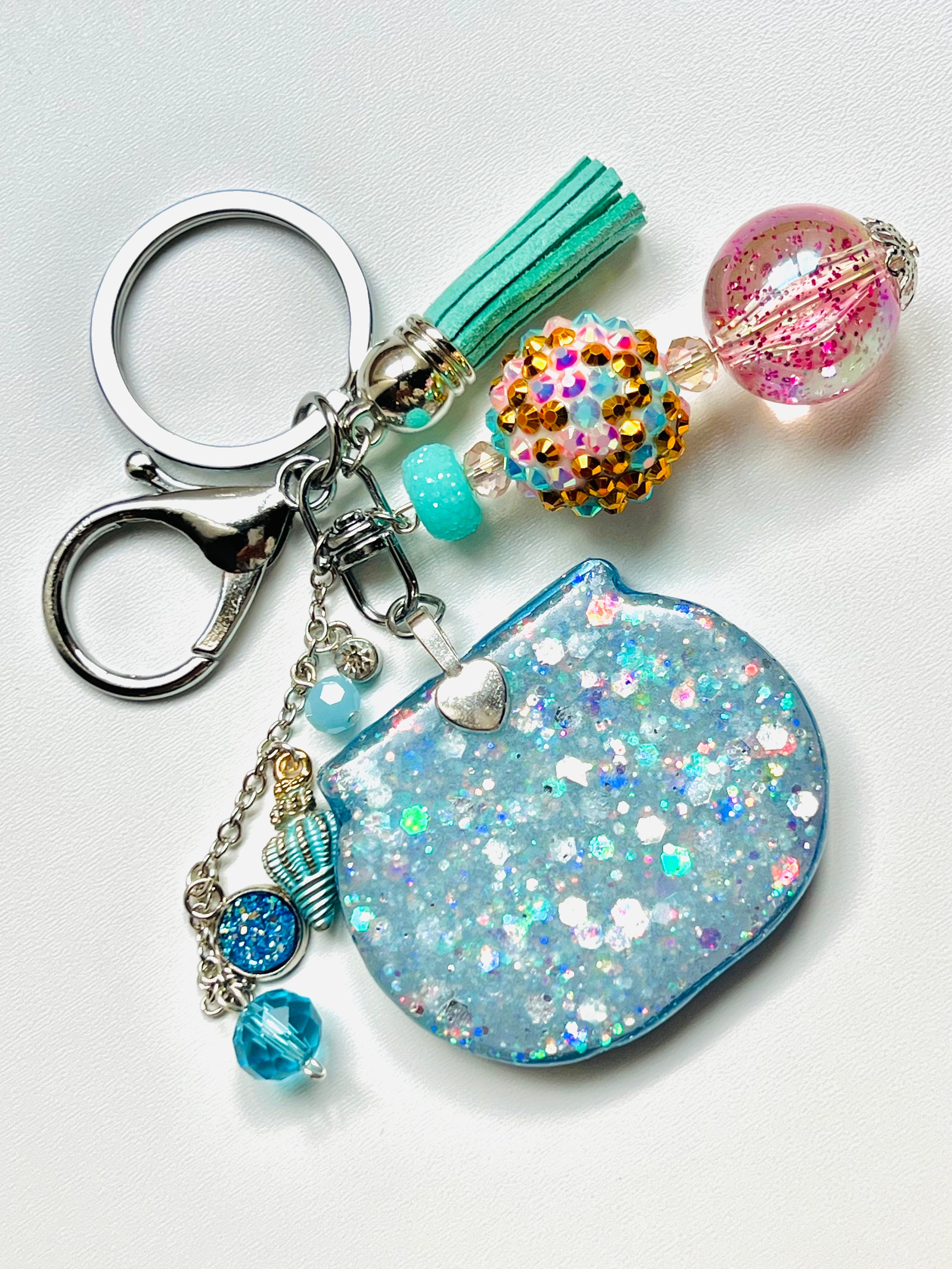 Fish Tank, Cute Fish, Keychain, Fish Tank Keychain, Glitter, Glitter ...