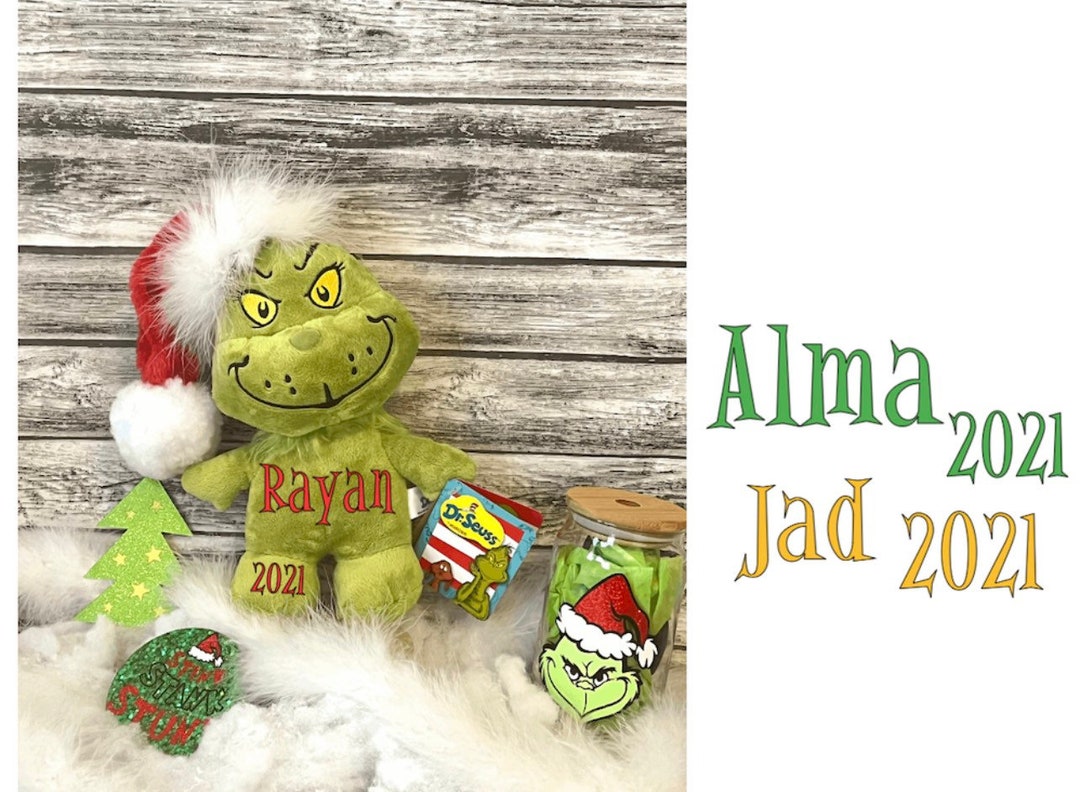 Green Plush Personalized Christmas Gifts Green Plush With - Etsy
