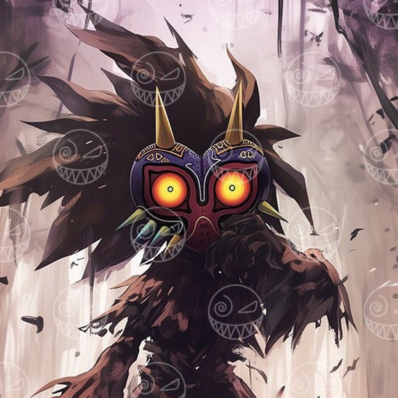 Zelda Majora Mask Poster - Etsy