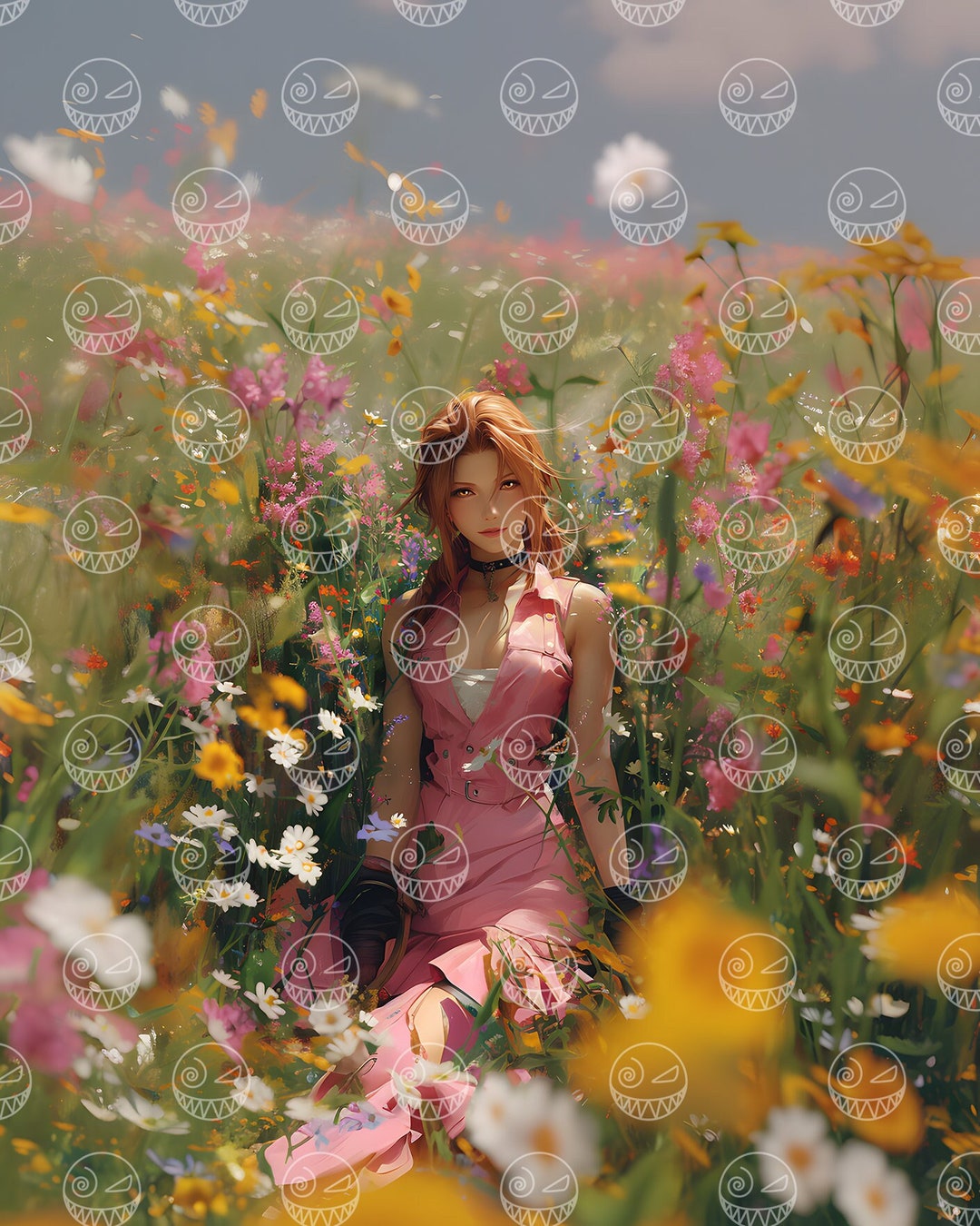 FF7 Aerith From Final Fantasy VII Flowers Final Fantasy Rebirth - Etsy
