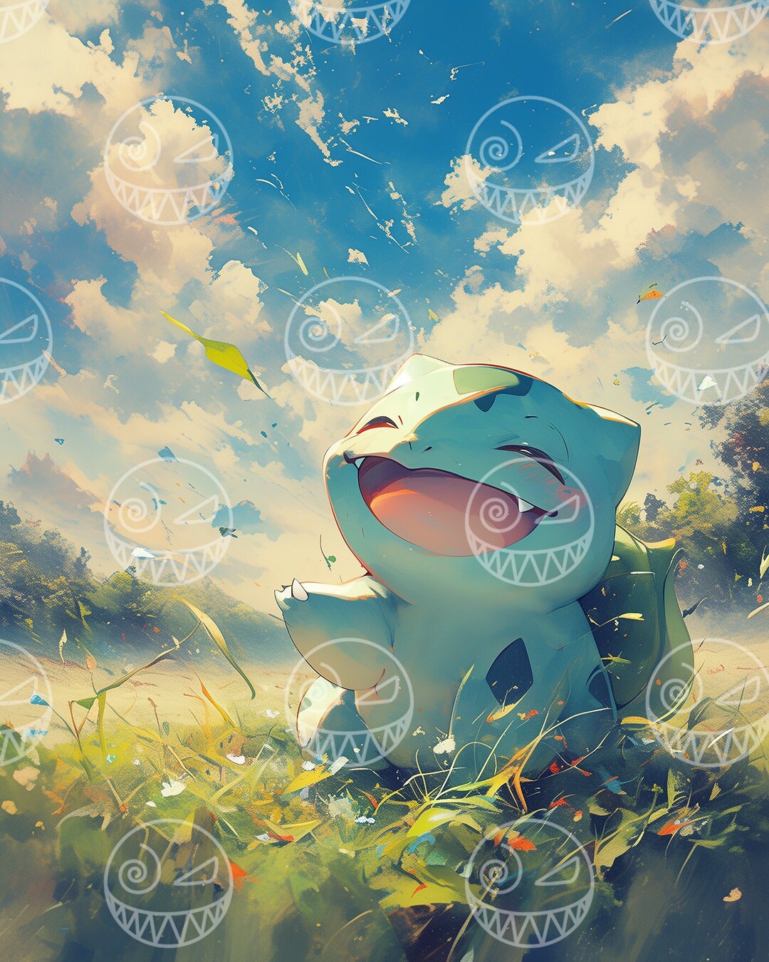 AI - Pokemon Poster, Bulbasaur, Anime Art, Bedroom Art, Gamer Home ...