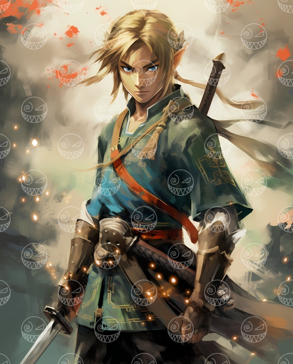 Link, Legend of Zelda Poster, Anime Art, Bedroom Art, Gamer Home Decor ...