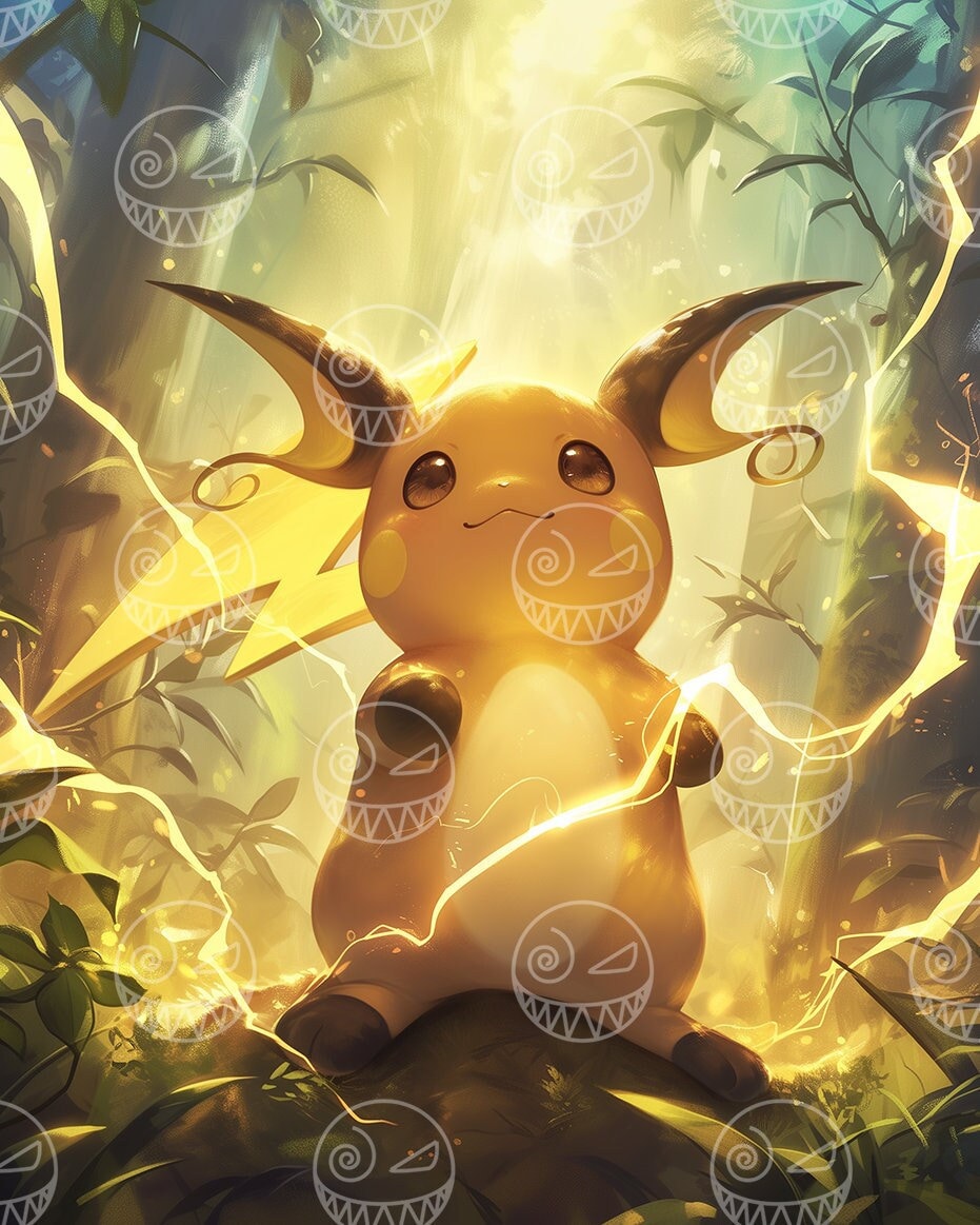 Raichu, Anime Art, Bedroom Art, Gamer Home Decor, First Generation ...