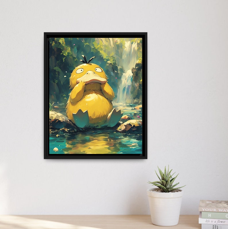 Pokemon Poster Psyduck Anime Art Gamer Home Decor First Generation ...