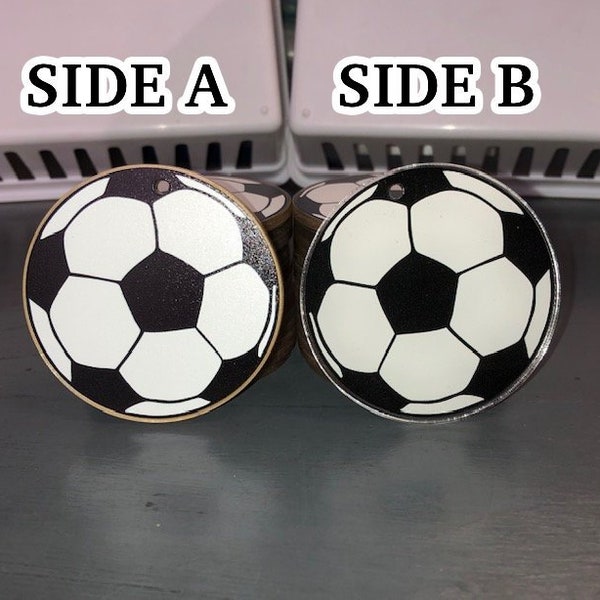Acrylic Soccer Ball Keychain - Etsy