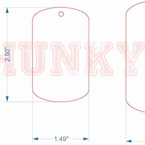25 Clear Dog Tag Acrylic Keychain Blanks Acrylic Blanks for - Etsy