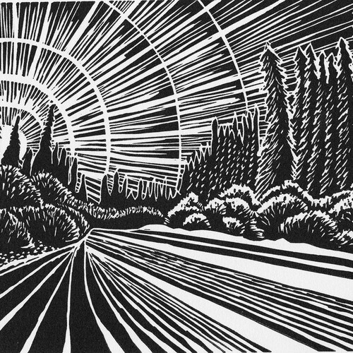 LS ellis Sigil Art Nouveau Linocut Punk Patch w. Glow in - Etsy