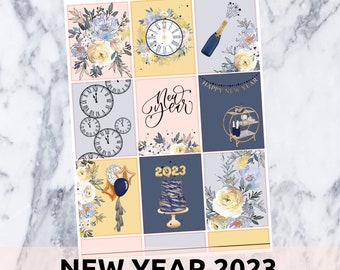 2023 Stickers Gold - Etsy