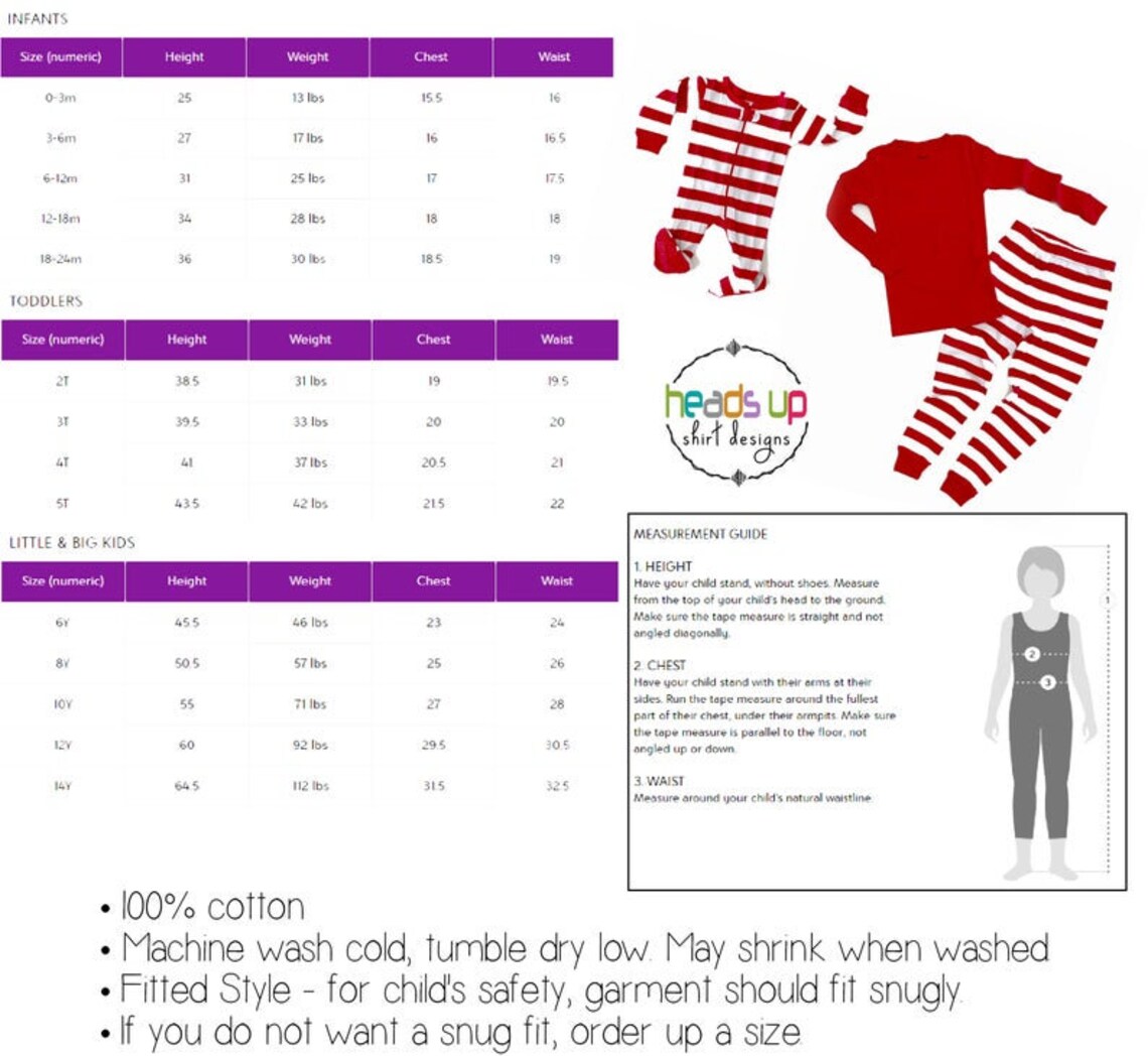 Blank Christmas Pajamas DIY Family Matching Christmas Pajamas - Etsy