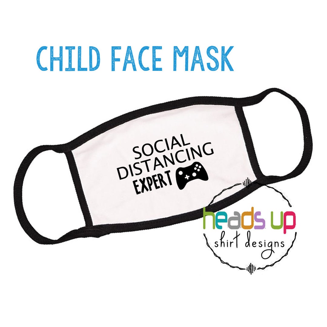 Face Mask Kids Gamer Video Games Masks Boy Girl - Face Covering Face ...