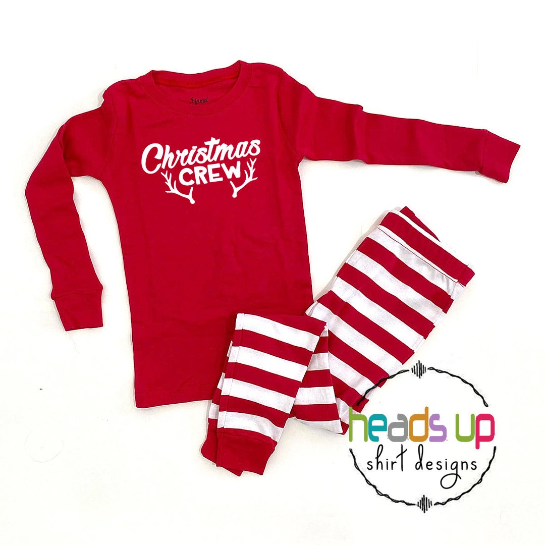 Christmas Crew Matching Family Pajamas for Kids Babies Toddlers and ...