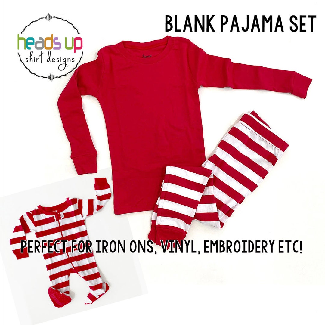 Blank Christmas Pajamas DIY Family Matching Christmas Pajamas Wholesale ...