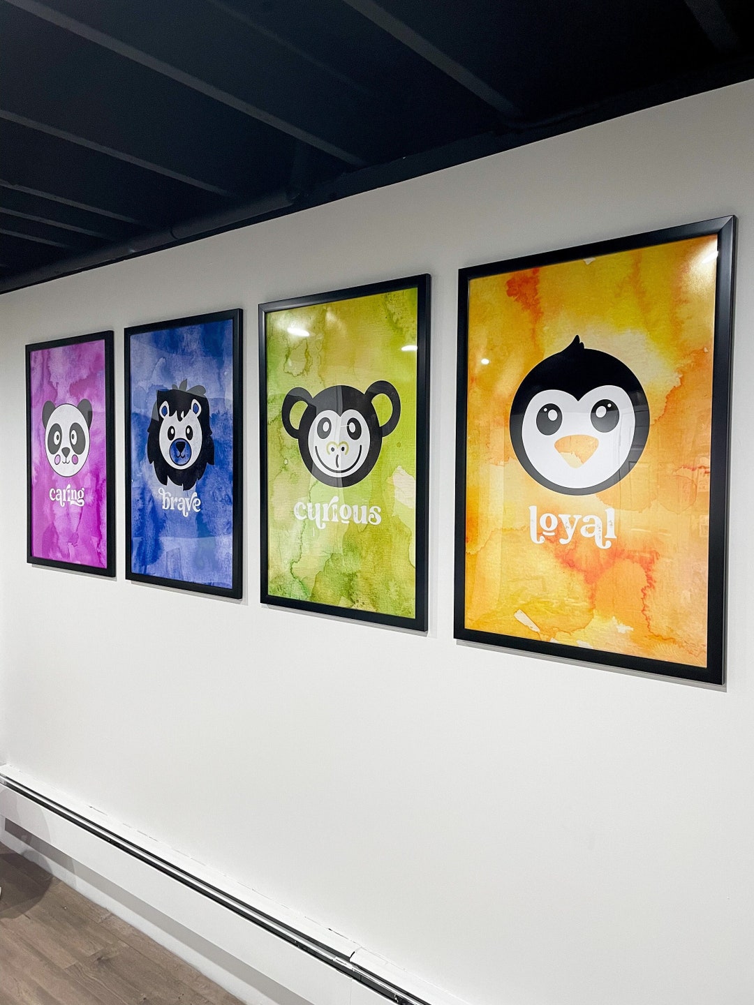 Watercolor Animal Posters - Etsy