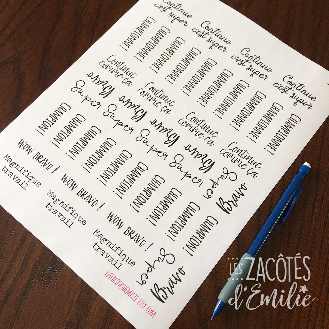 Lot of Stickers for Teachers, to Add a Little Touch to Your Corrections ...