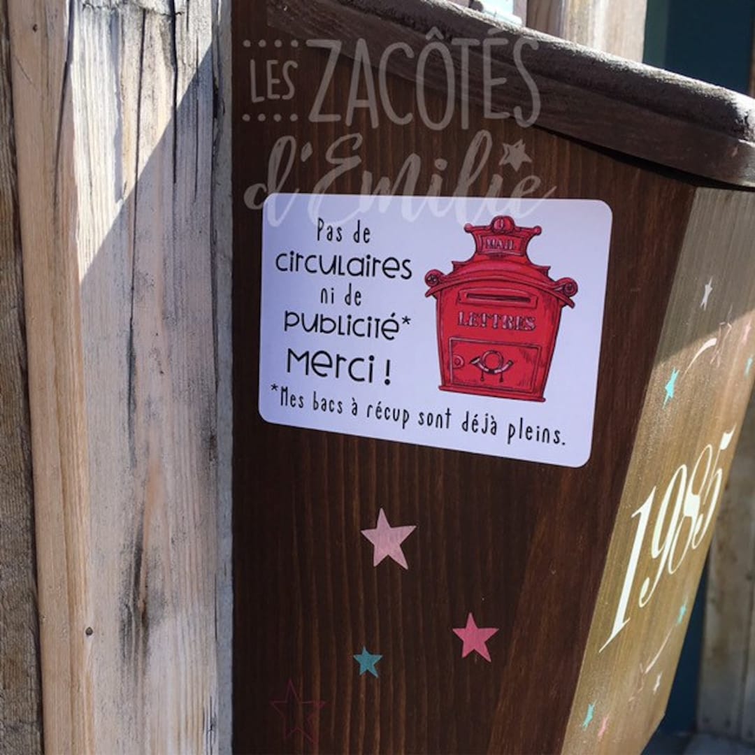 Autocollants Pas de circulaires ni de publicités à coller sur votre ...