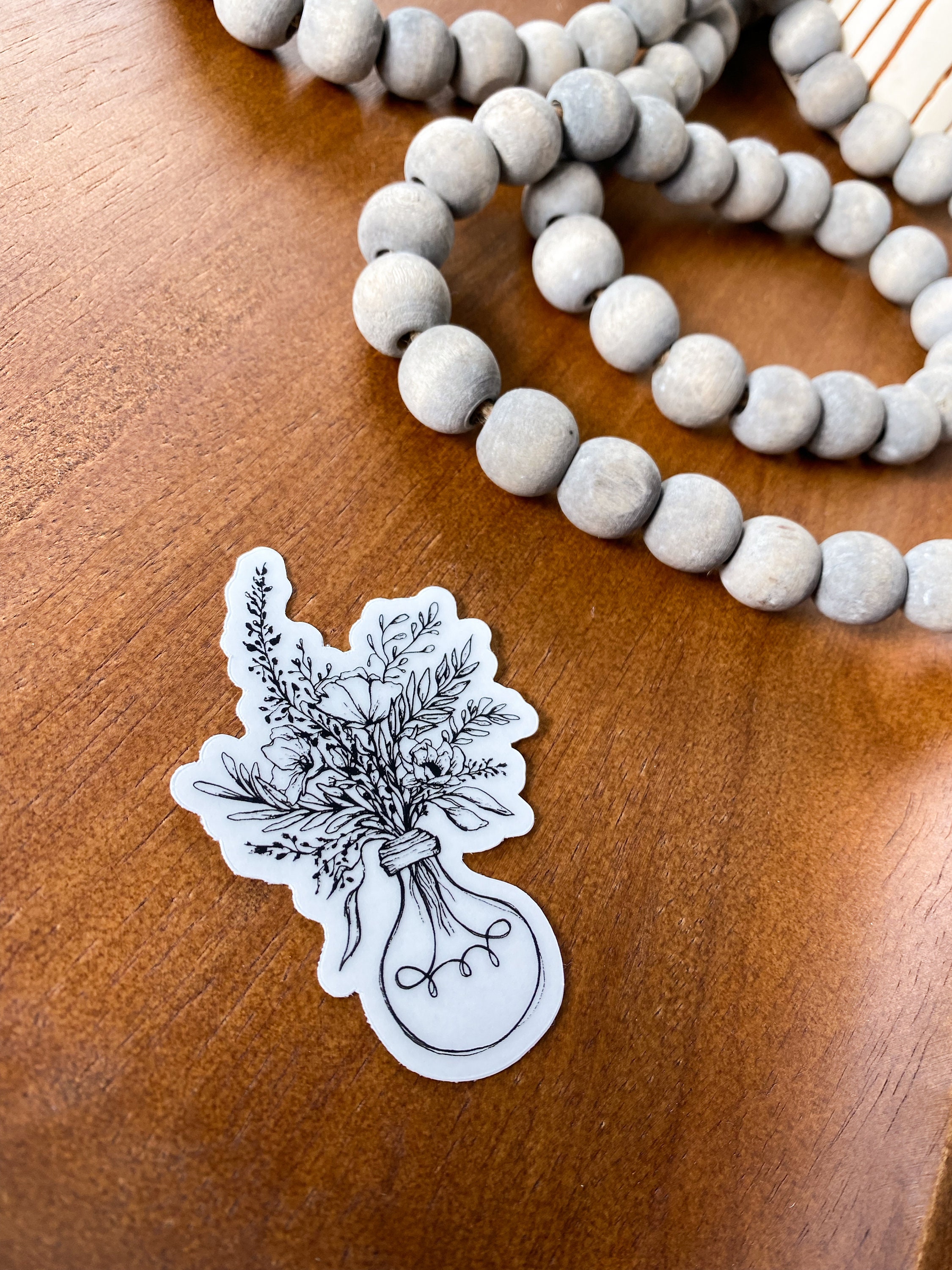 CLEAR Flower Light Bulb Sticker Flower Waterproof - Etsy