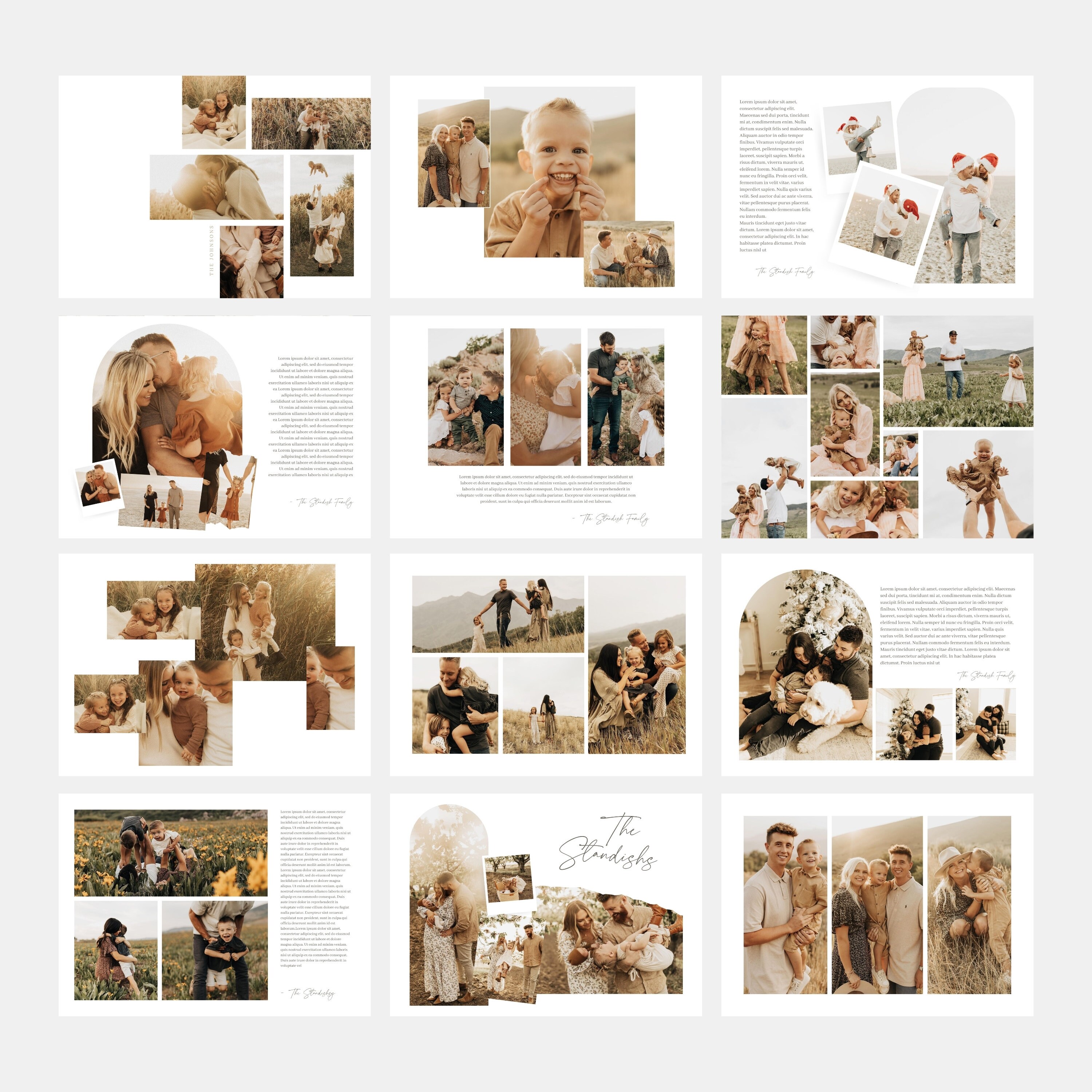 CANVA Photo Collage Card Template Horizontal Options - Etsy