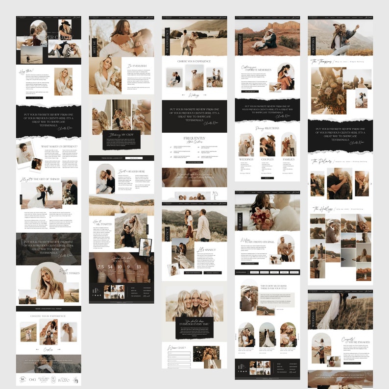 Harlow SHOWIT Website Template Photographer Website Template - Etsy