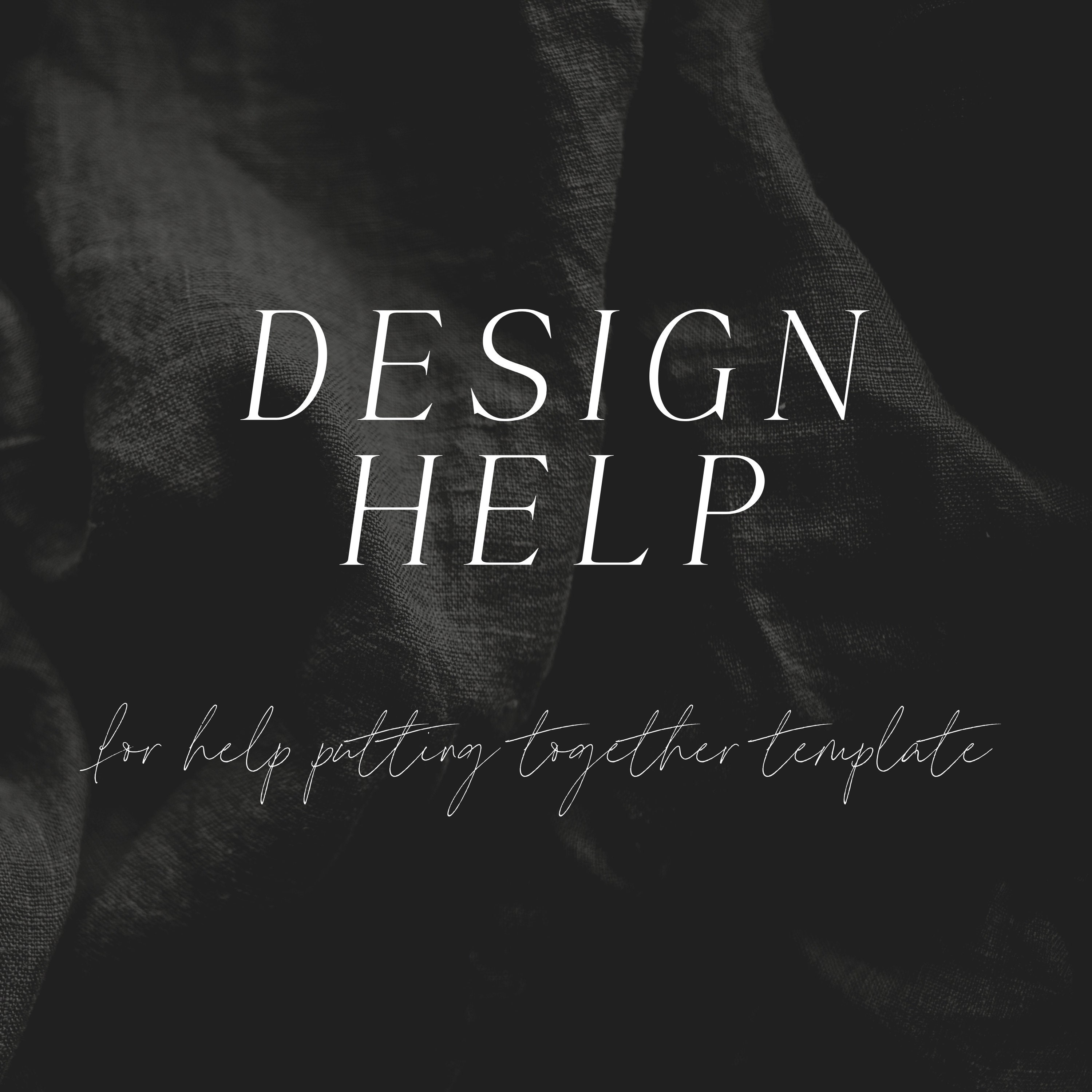 Need Help Putting Together Your Template - Etsy