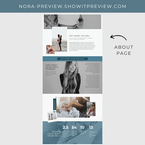 Nora SHOWIT Website Template Photographer Website Template Photography ...