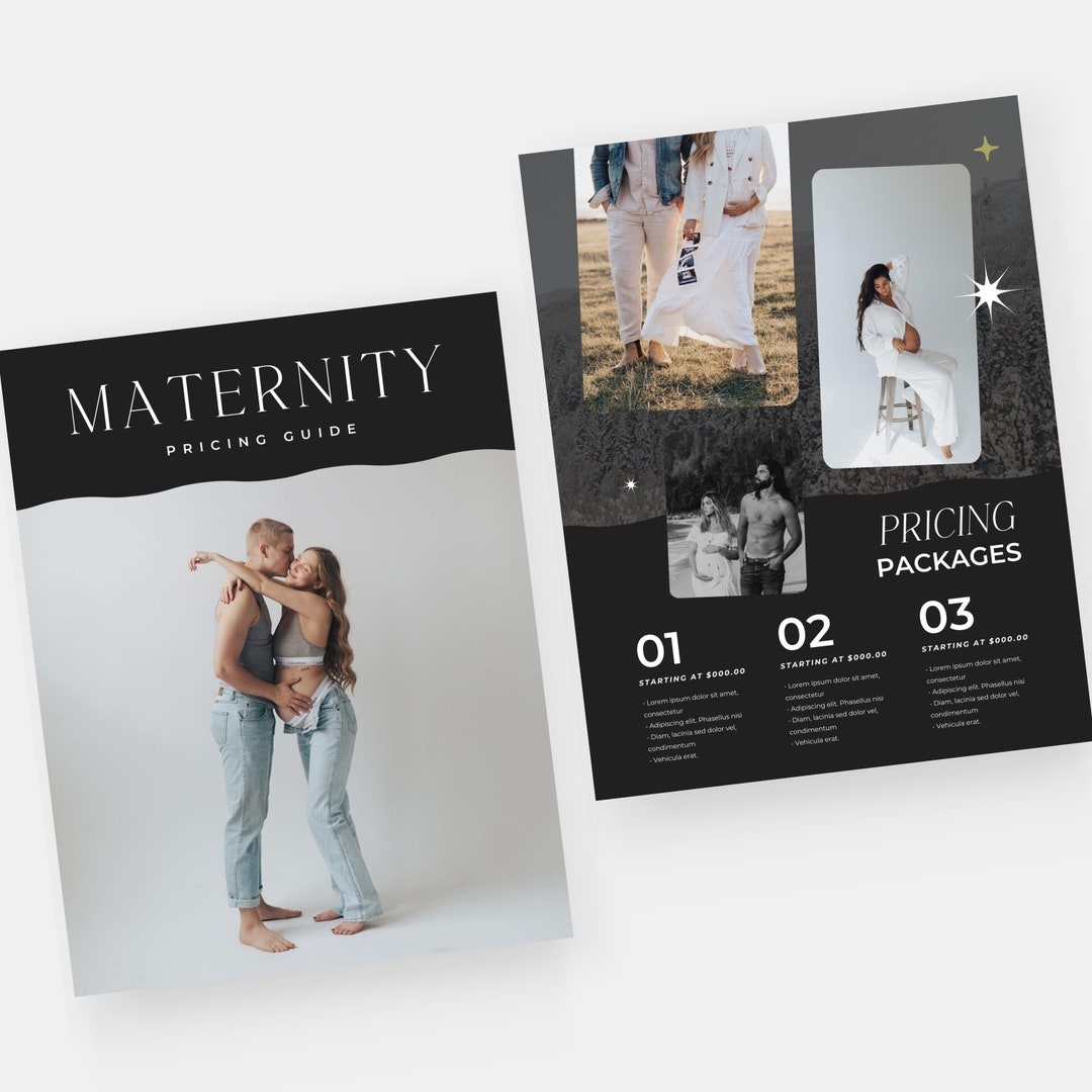 Luna | CANVA Pregnancy Maternity Motherhood Photography Pricing Guide ...