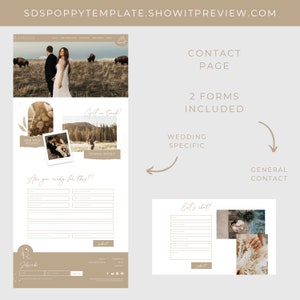 Poppy SHOWIT Website Template Photographer Website Template - Etsy