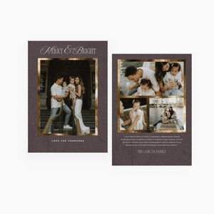 Canva Christmas Card With Photo Template Printable Xmas Card Photo ...