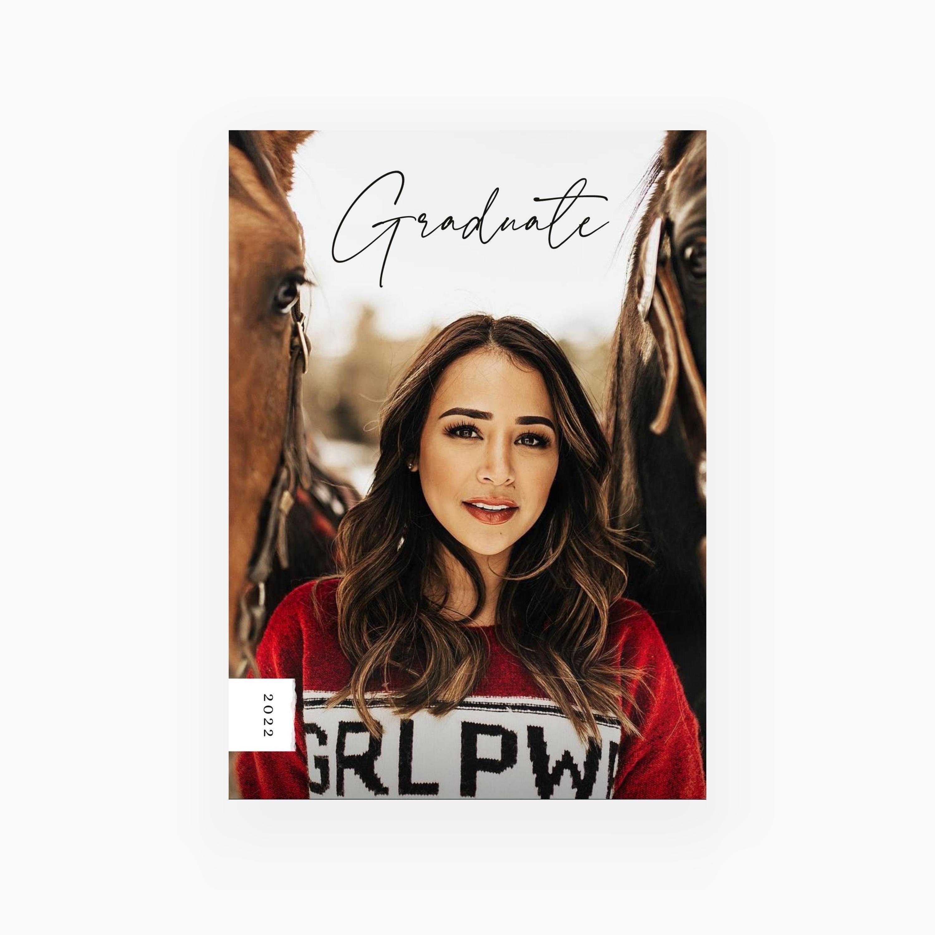 CANVA Graduation Invitation Template With Photo Card Editable - Etsy