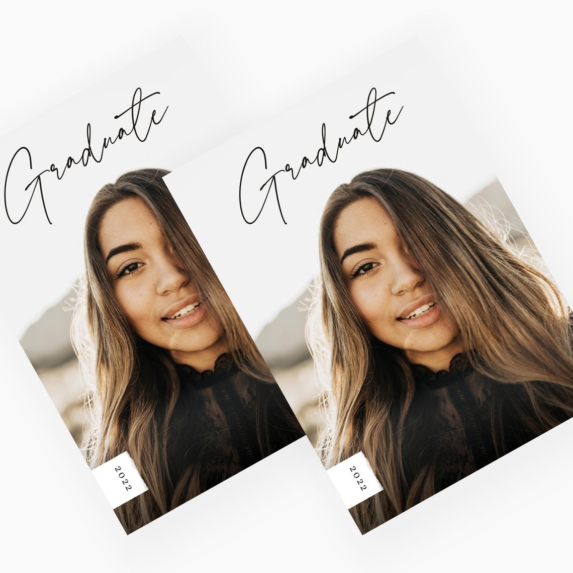 CANVA Graduation Invitation Template With Photo Card Editable - Etsy