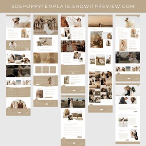 Poppy SHOWIT Website Template Photographer Website Template - Etsy