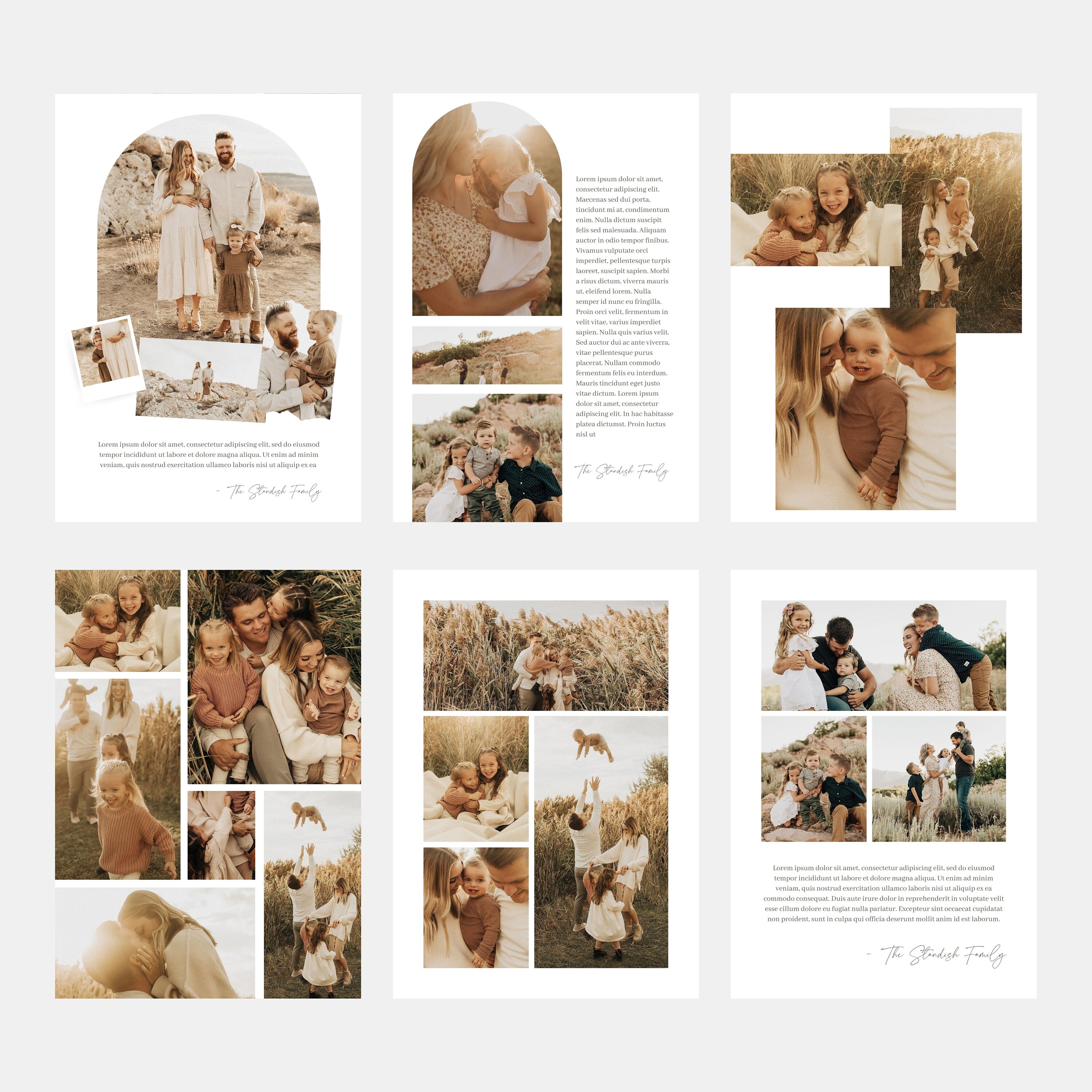 CANVA Photo Collage Card Template Vertical Options - Etsy