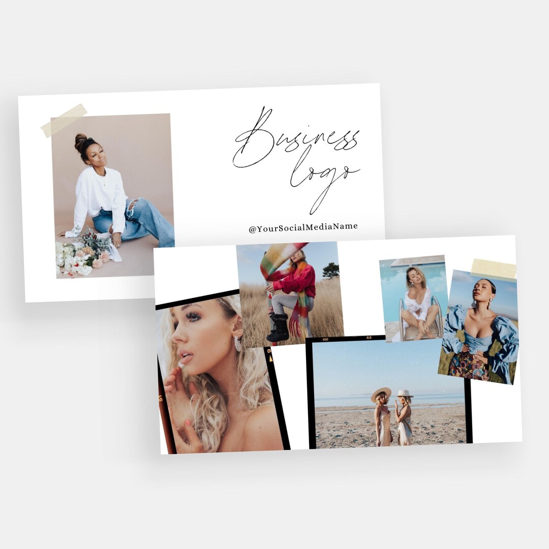 Willa | CANVA Photography Business Card Template Photographer Business ...