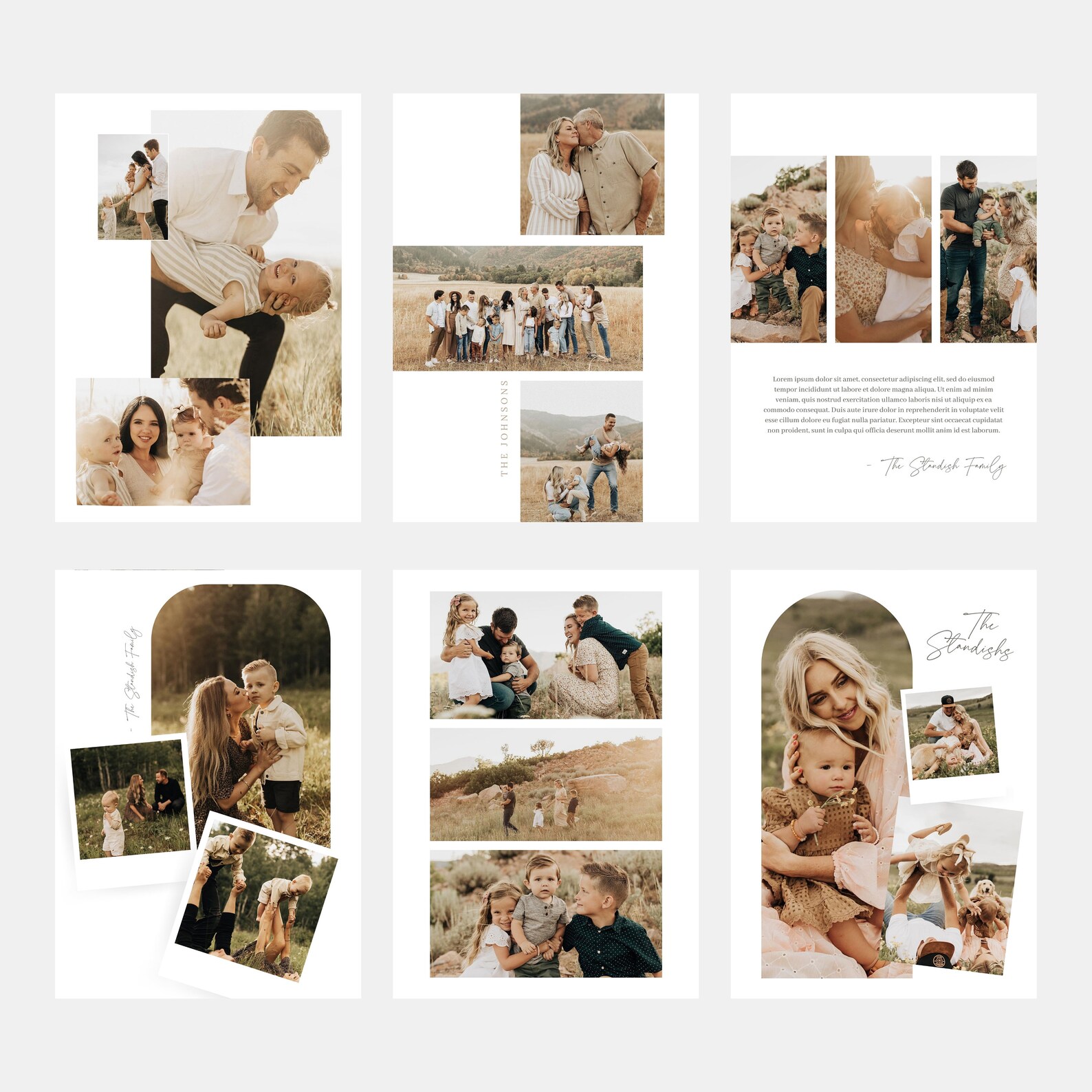 CANVA Photo Collage Card Template Vertical Options - Etsy
