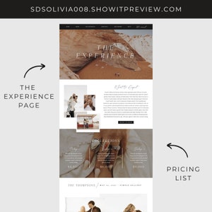 Olivia SHOWIT Website Template Photographer Website Template ...