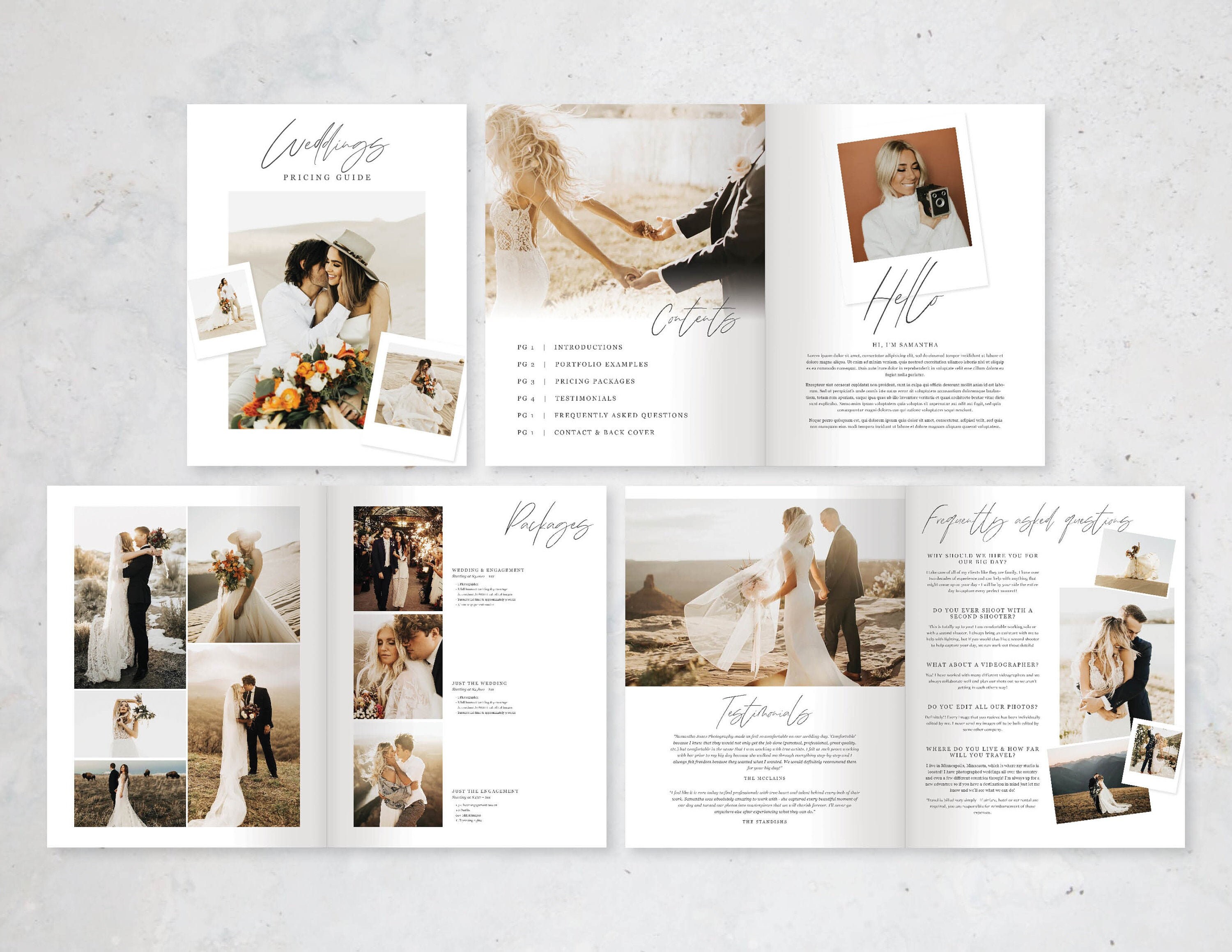 Photography Templates Wedding Brochure Design Wedding Photography ...