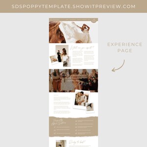 Poppy SHOWIT Website Template Photographer Website Template - Etsy