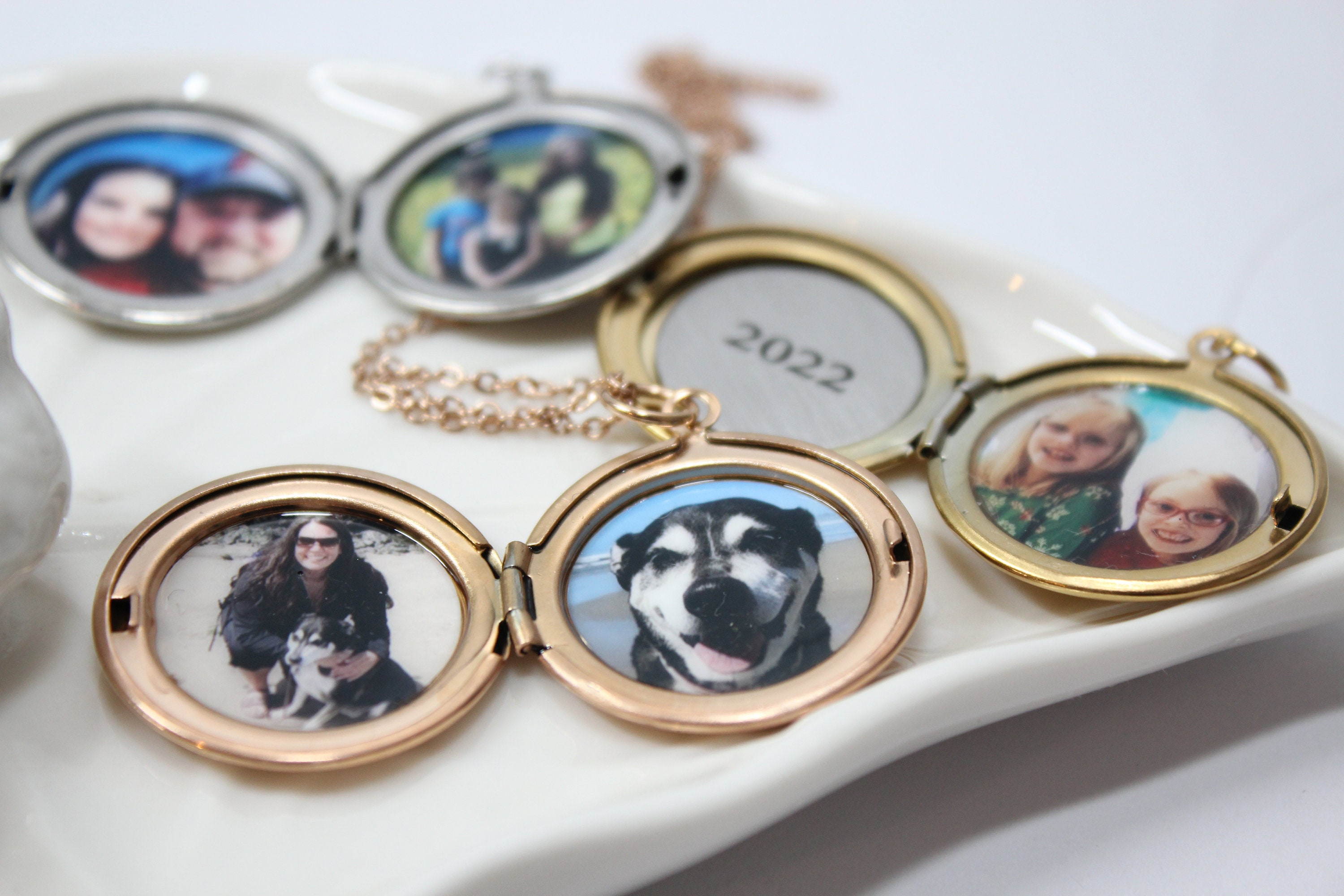 Personalized Locket Necklace Locket Necklace Gold Silver | Etsy