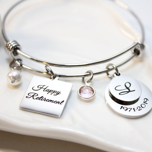 Retirement Bracelet - Etsy