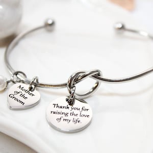 Mother of the Bride Bracelet, Personalized Mother of the Bride Bracelet ...