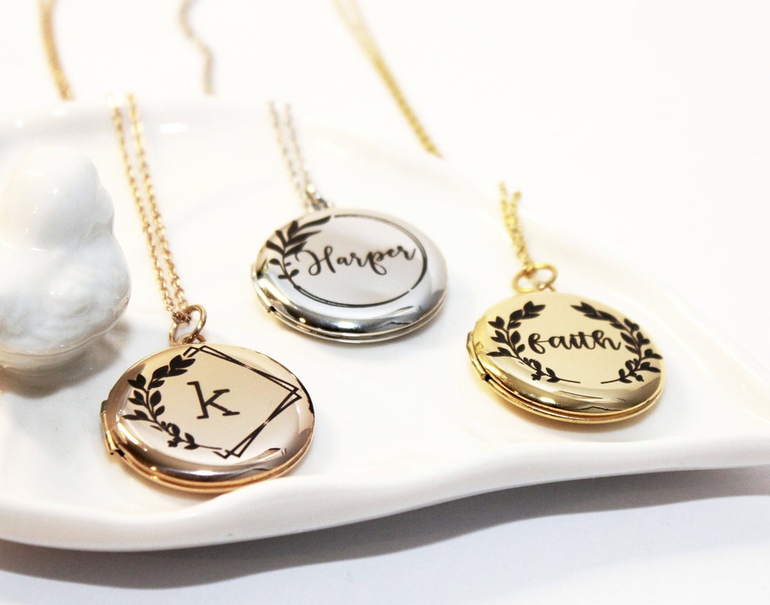 Personalized Locket, Personalized Locket Necklace, Locket Jewelry ...