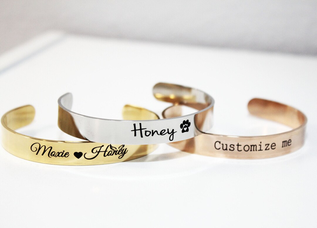 Dog Bracelet Personalized Dog Bracelet Dog Name Bracelet - Etsy