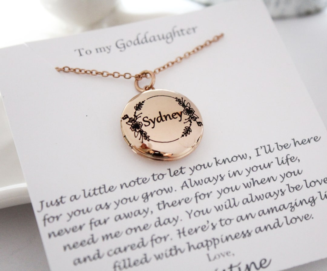 Goddaughter Locket, Goddaughter Gift, Goddaughter Birthday, Goddaughter ...