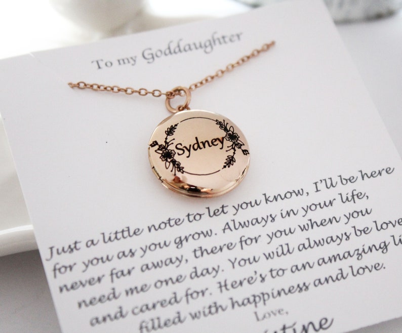 Goddaughter Locket, Goddaughter Gift, Goddaughter Birthday, Goddaughter ...