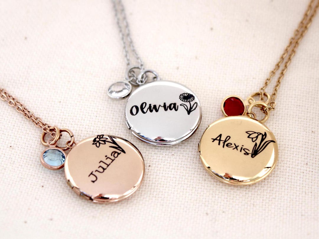 Little Girl Locket Necklace, Christmas Gifts for Women, Jewelry for ...