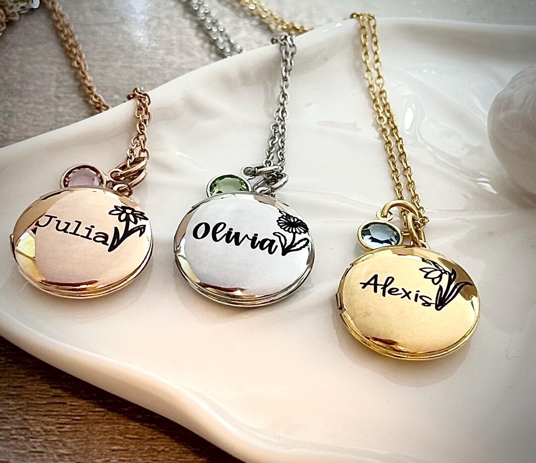 Little Girl Locket Necklace, Christmas Gifts for Women, Jewelry for ...