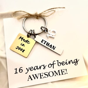 Keychain for Boys 16th Birthday, Keepsake First Time Driver Gift - Etsy
