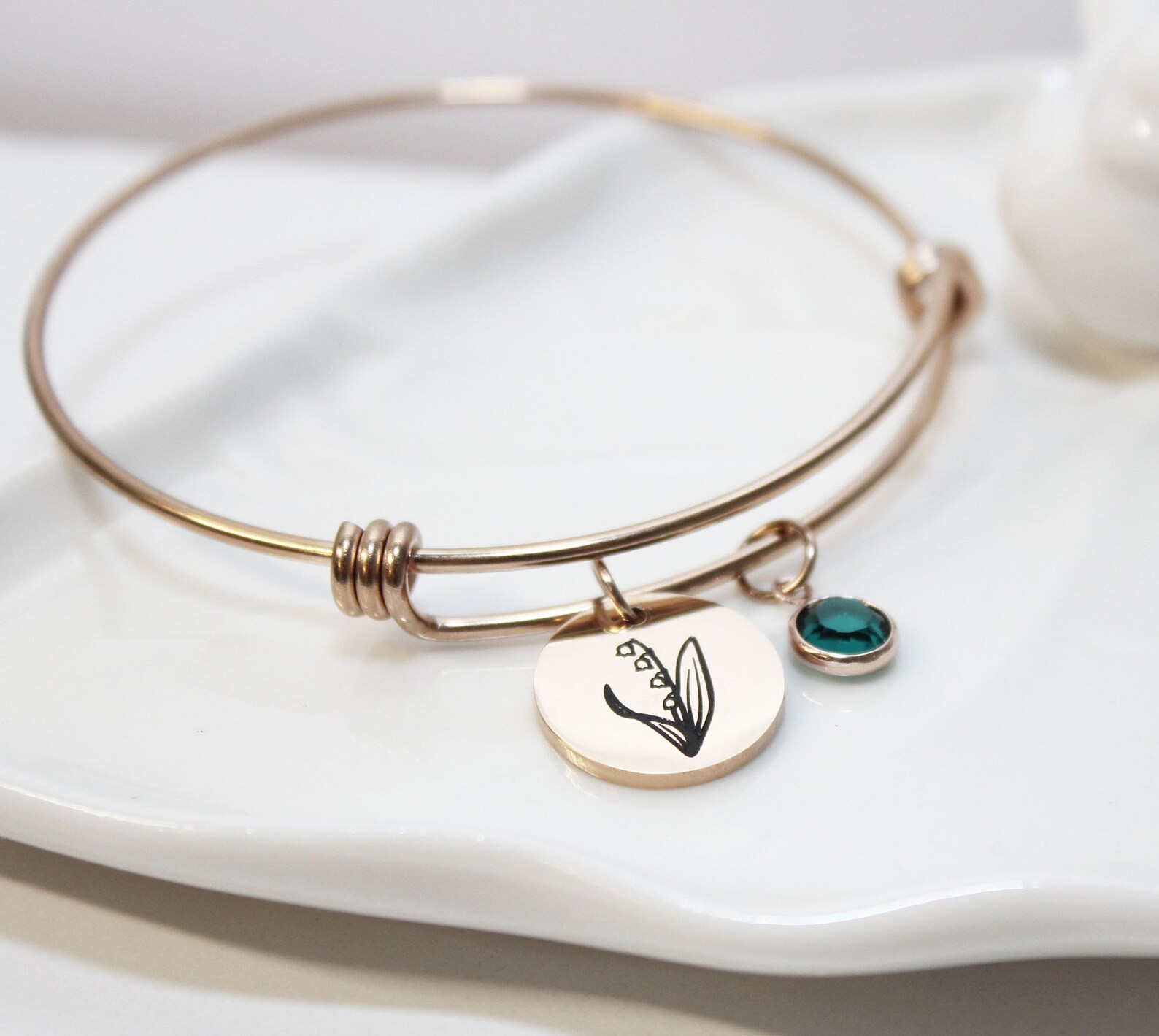 May Bracelet May Birth Flower Bracelet May Jewelry May - Etsy