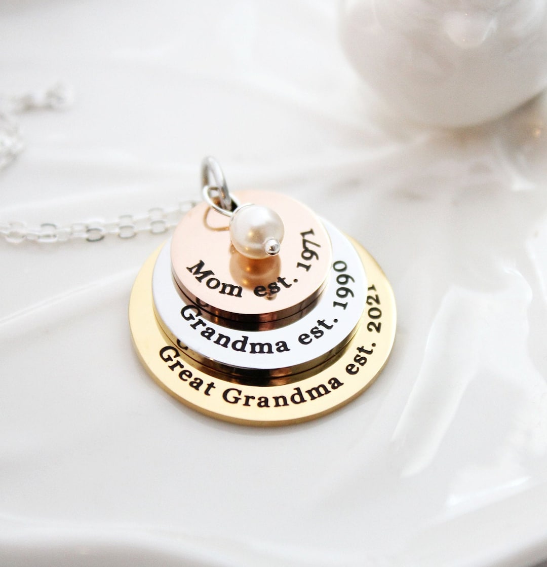 Great Grandma Necklace, Great Grandma Name Necklace, Great Grandma ...