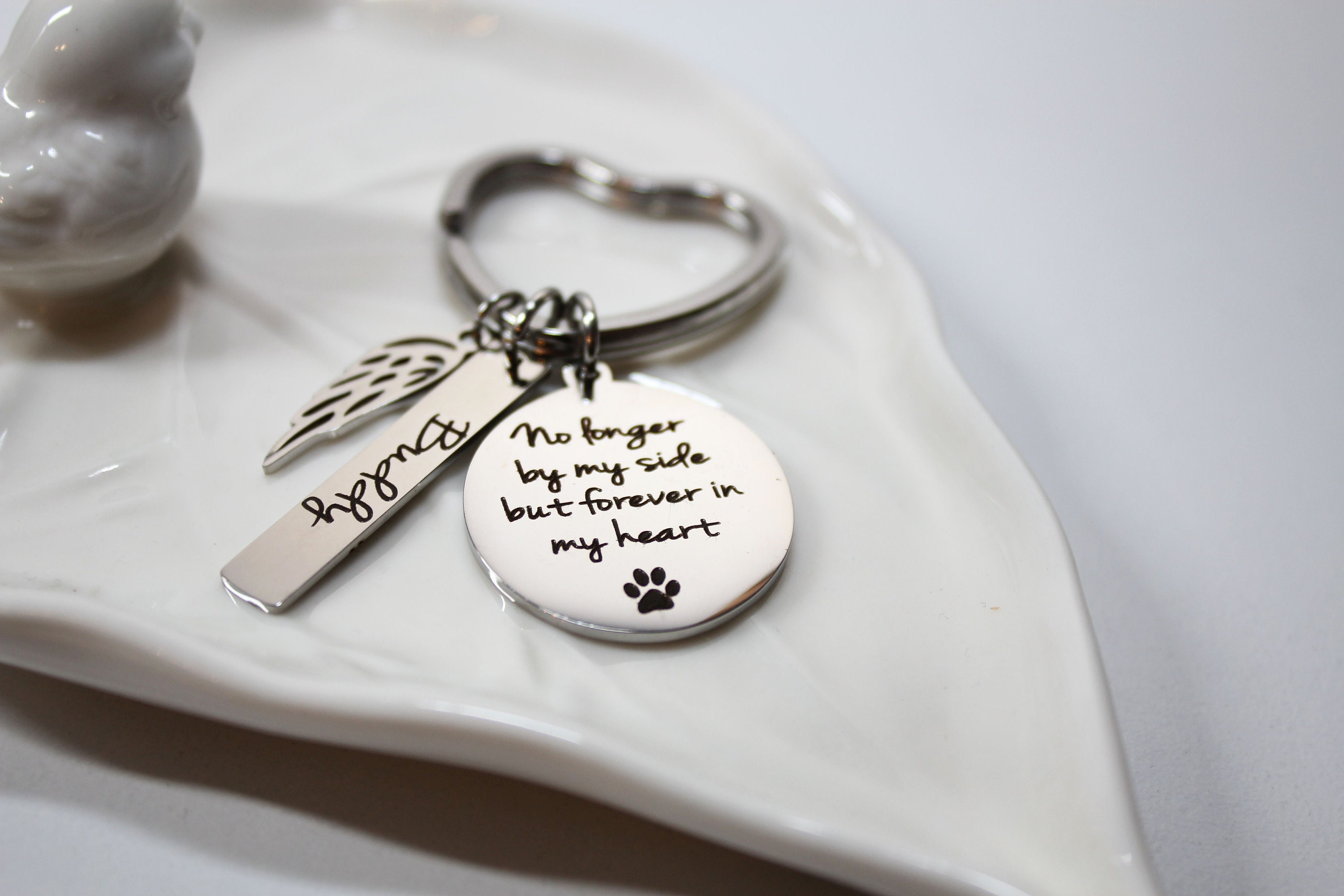 Dog Memorial Keychain Dog Memorial Keychain With Name - Etsy